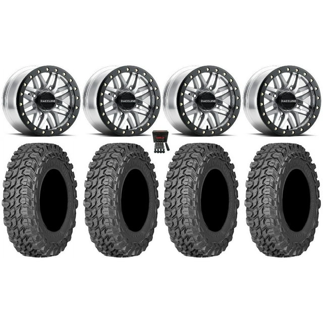 Raceline Ryno Bdlk 14" Wheels Mh 32" X Comp ATR Tires Sportsman RZR ...