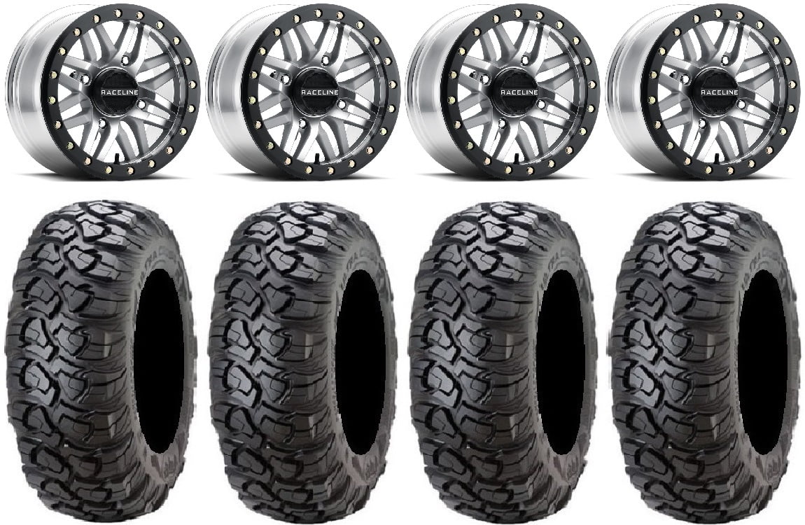 Raceline Ryno Bdlk 15" Mh Wheels 29" Ultracross Tires Sportsman RZR ...