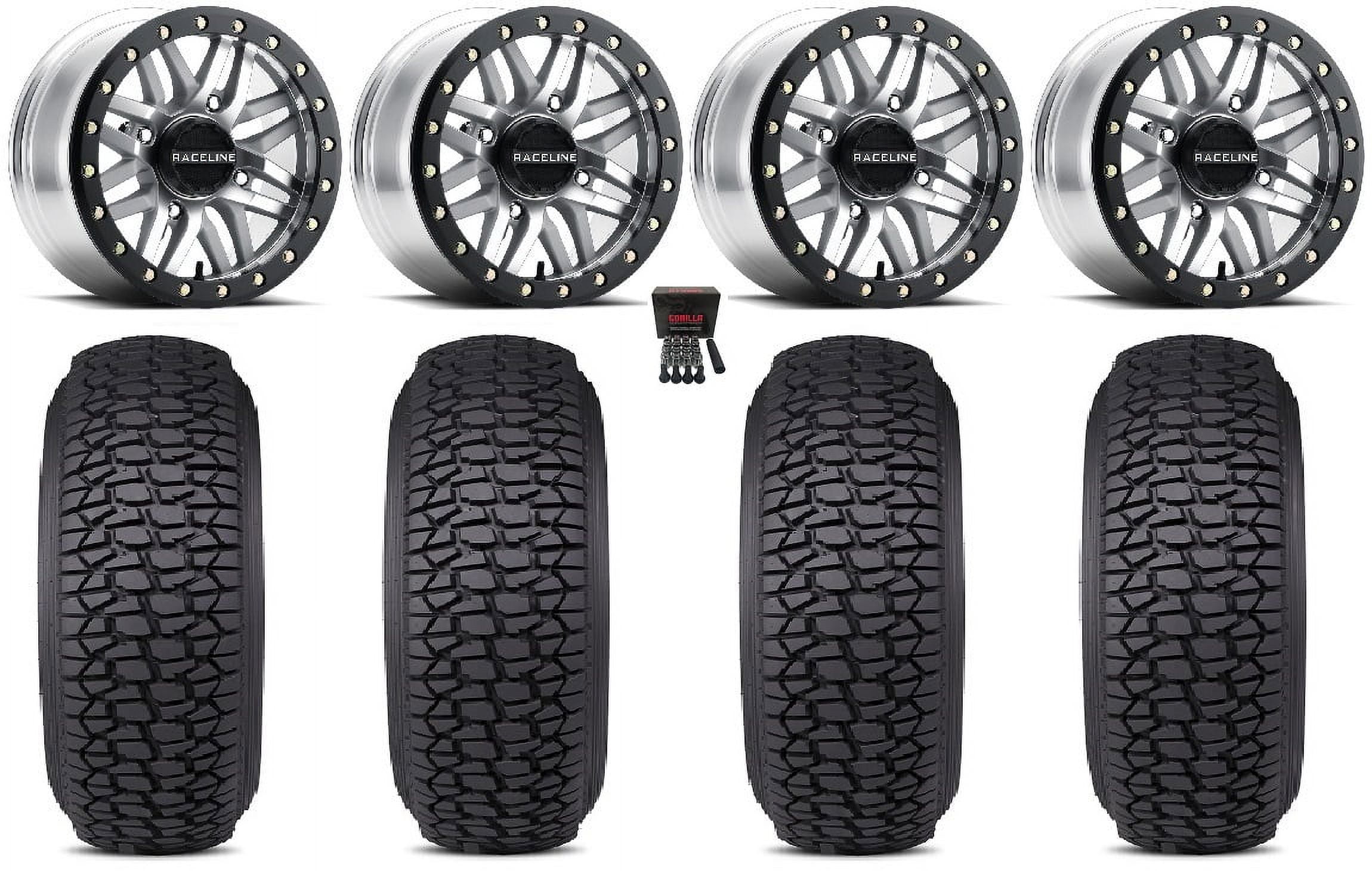 Raceline Ryno Bdlk 15" Wheels Mh 32" Regulator 2 Tires Sportsman RZR ...