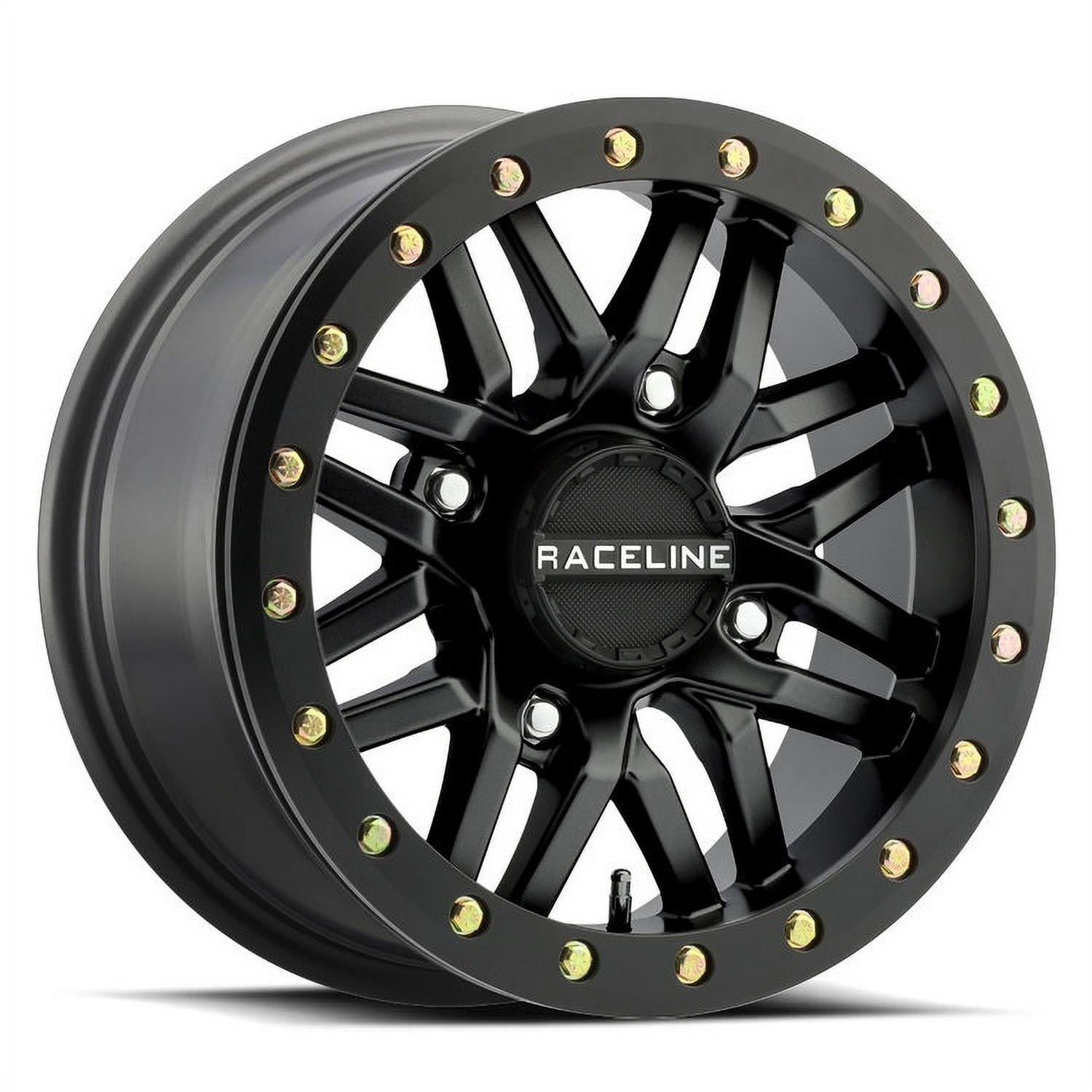 Raceline Ryno Beadlock 14x7 ATV/UTV Wheel - Satin Black (4/137) +10mm ...
