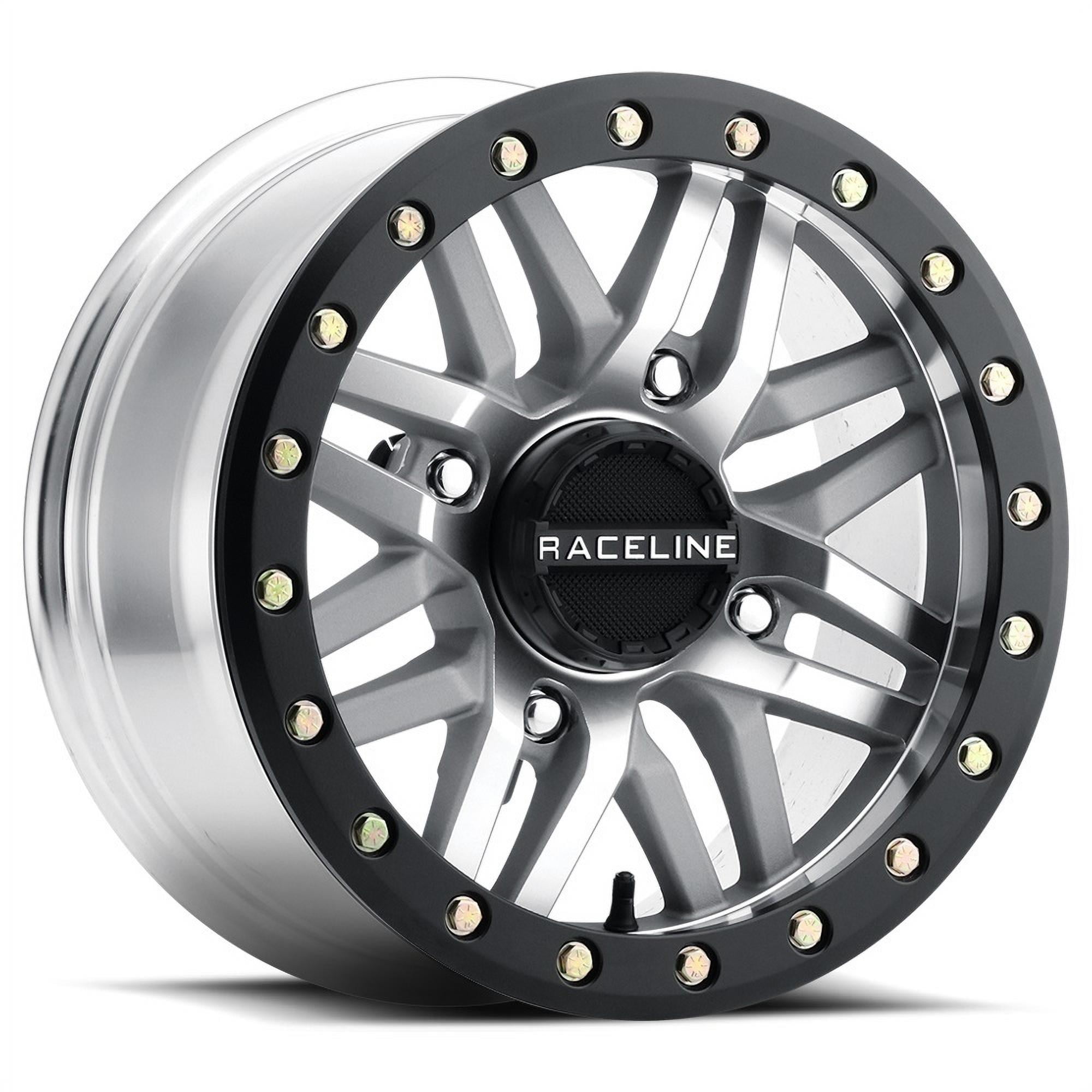 Raceline Ryno Beadlock 15x10 Wide ATV/UTV Wheel - Machined (4/137) +0mm ...