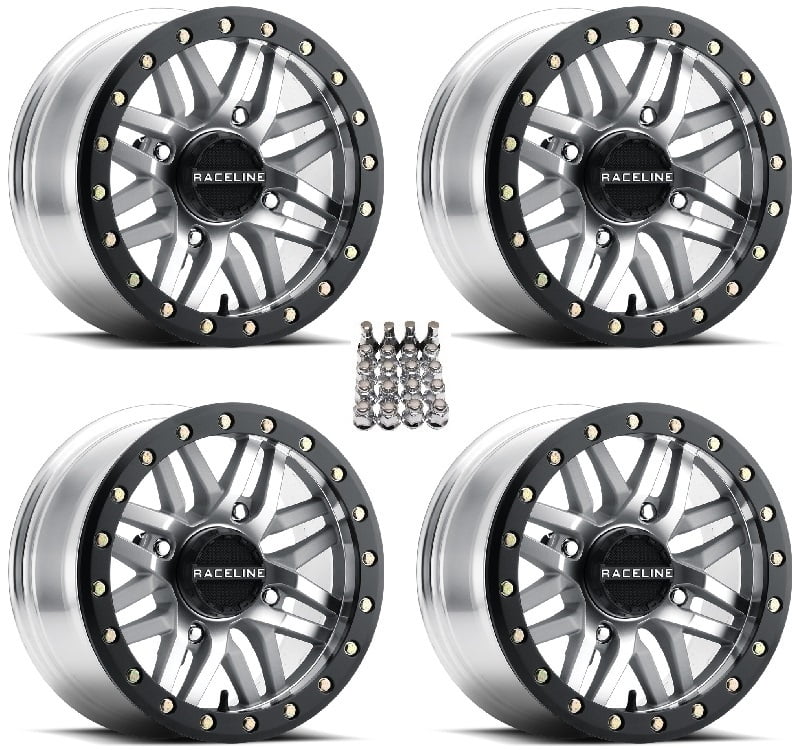 Raceline Ryno Beadlock ATV Wheels/Rims Machined 15" Sportsman RZR ...