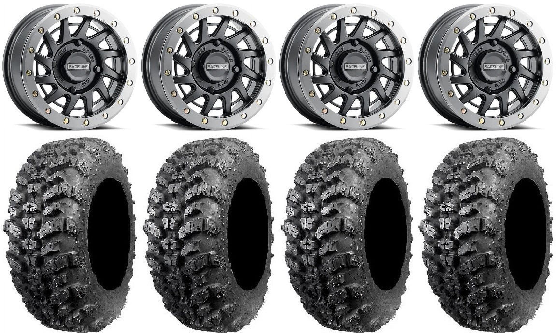 Raceline Squad Bdlk 15" Wheels Bk +38mm/+10mm 28" Sniper 920 Tires ...