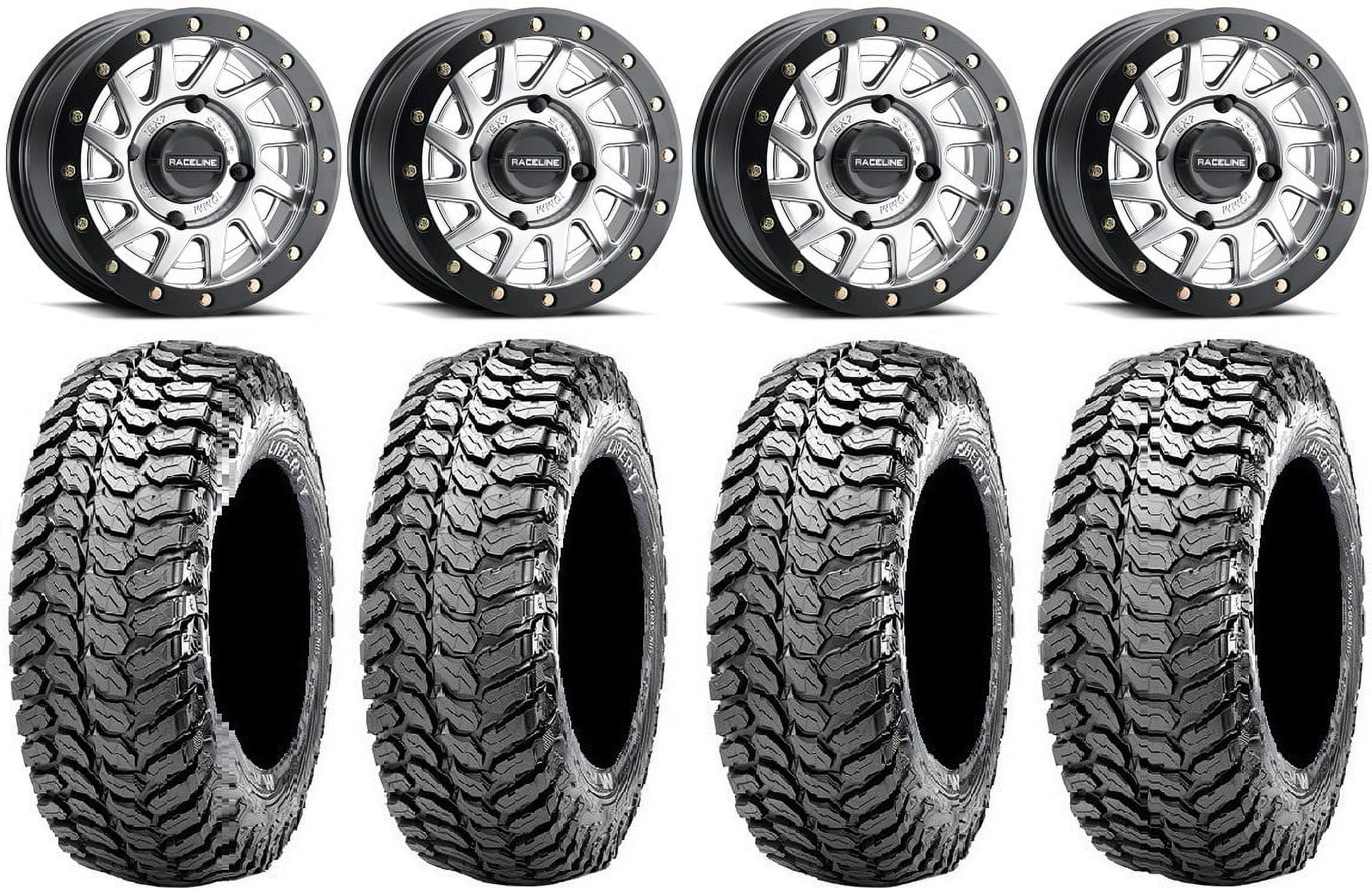 Raceline Squad Bdlk 15" Wheels Si +38mm/+10mm 29" Liberty Tires Can-Am ...