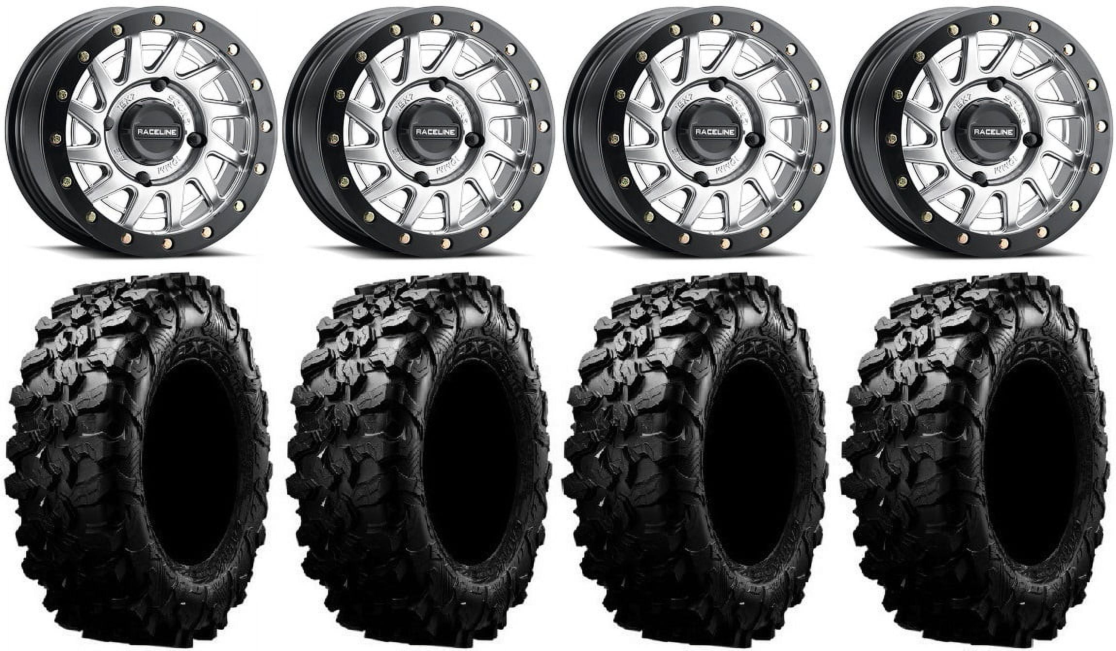 Raceline Squad Bdlk 15" Wheels Si +38mm/+10mm 33" Carnivore Tires Can ...