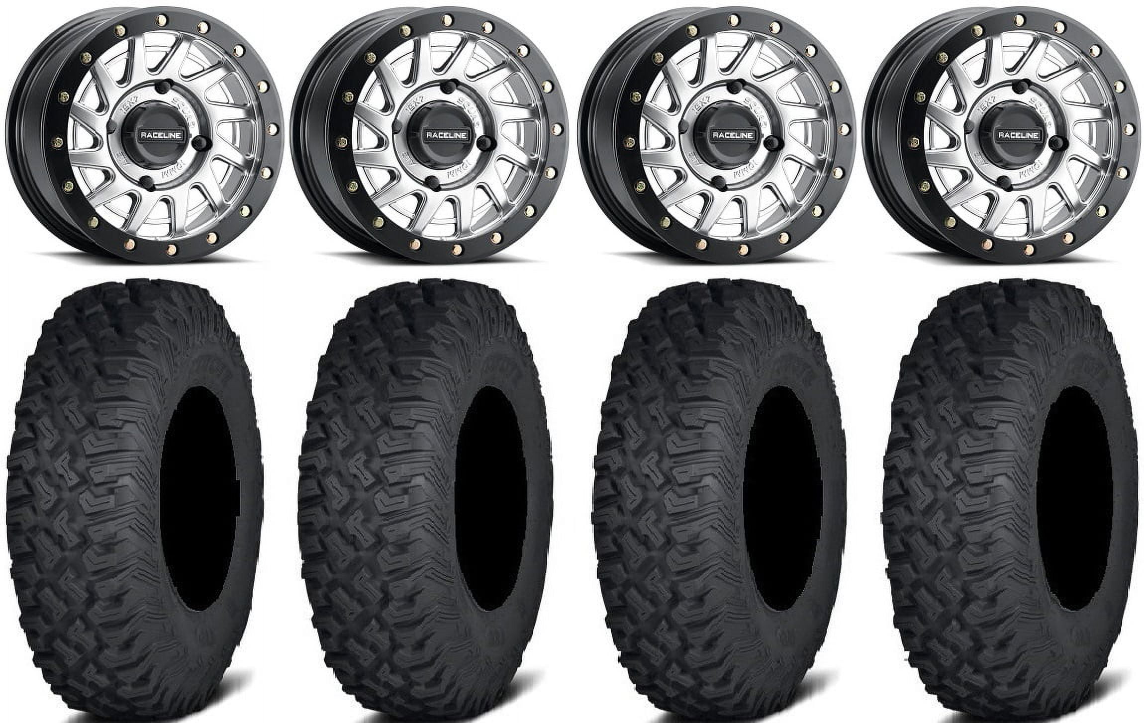 Raceline Squad Bdlk 15" Wheels Si +38mm/+10mm 35" Coyote Tires Honda ...