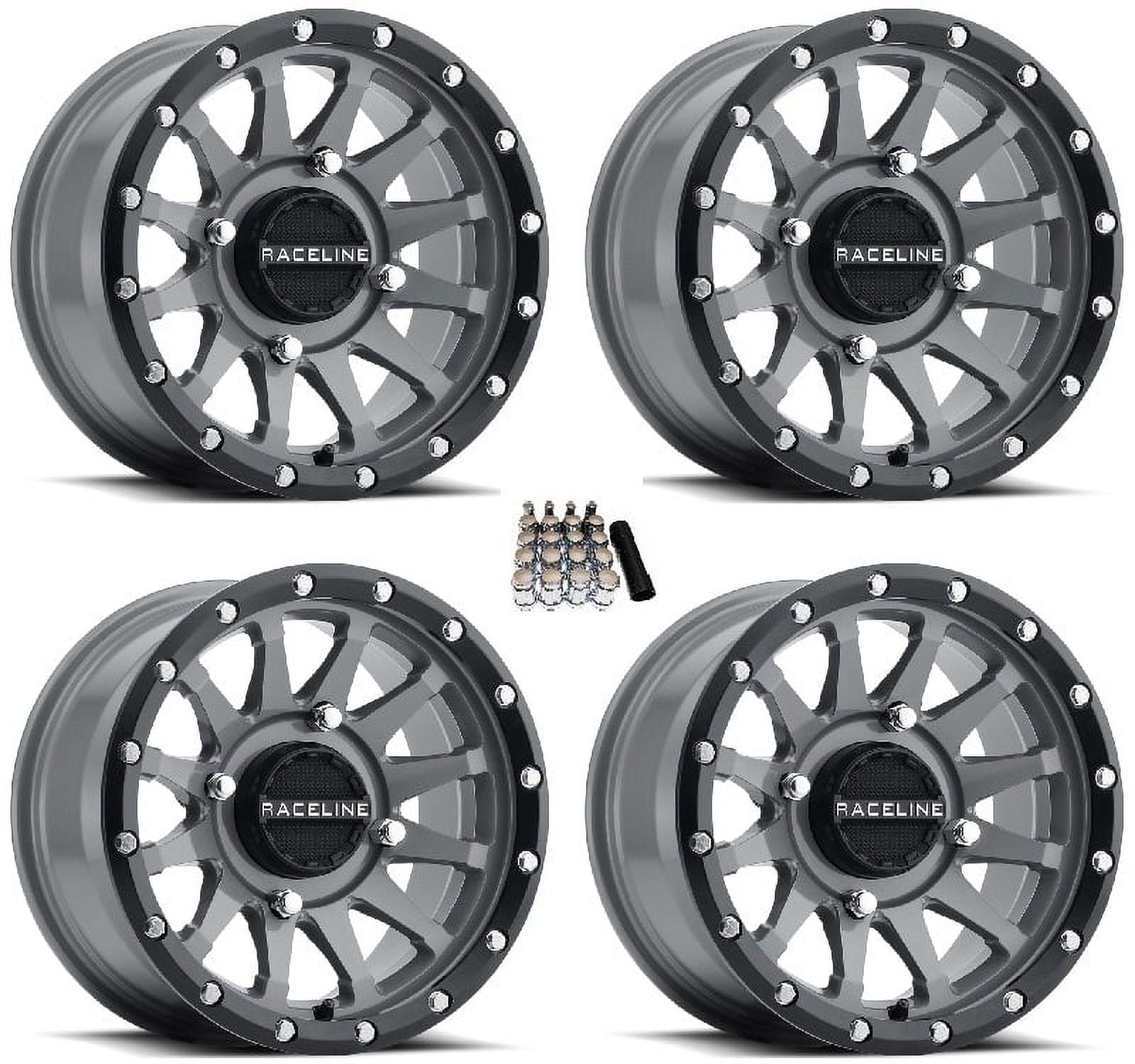 Raceline Trophy UTV Wheels/Rims Grey 14" Kawasaki Teryx Mule - Walmart.com