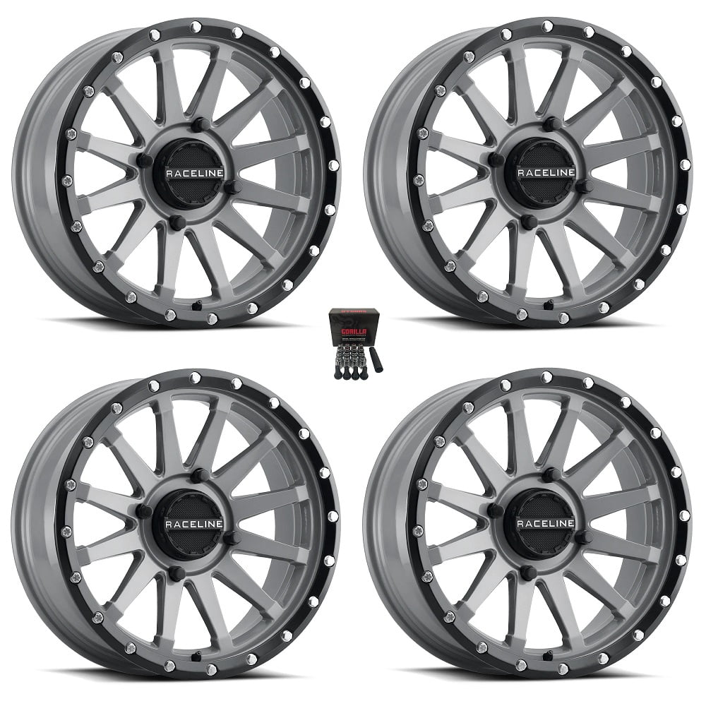 Raceline Trophy UTV Wheels/Rims Grey 17x7 Can-Am Maverick X3 / Honda ...