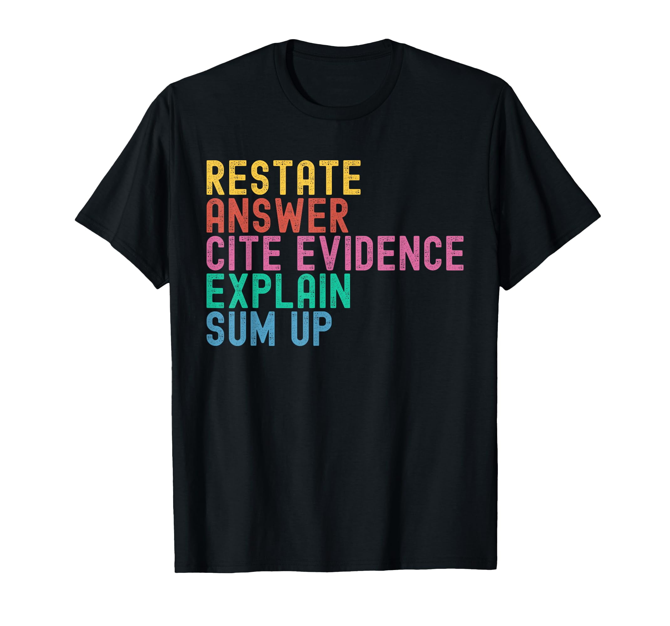 Races Writing Strategy Funny Text Evidence English Teacher T-Shirt ...