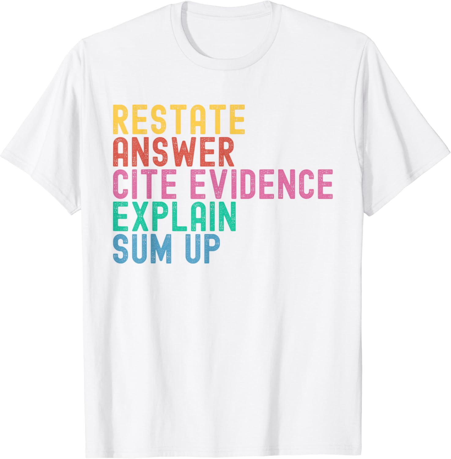 Races Writing Strategy Funny Text Evidence English Teacher T-Shirt ...