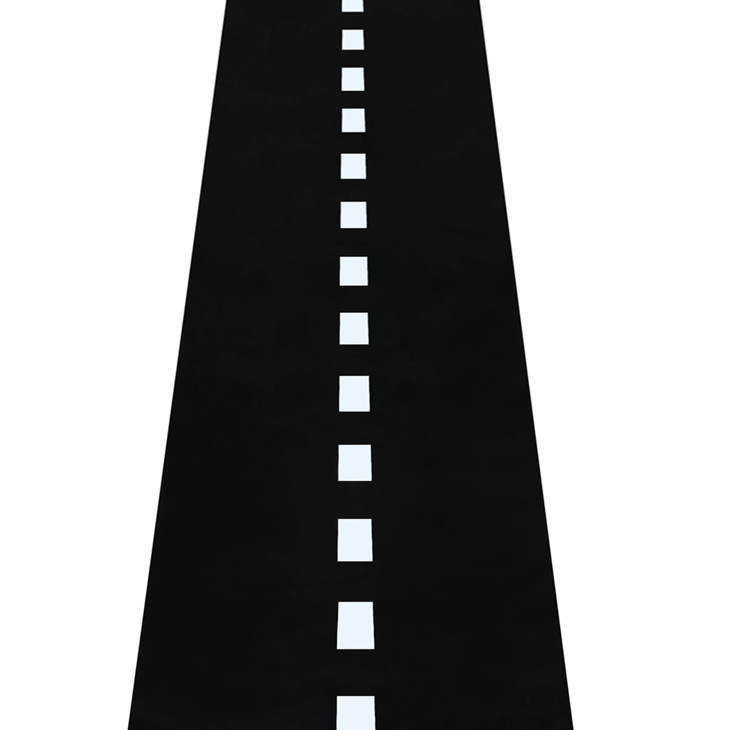 Racetrack Floor Ground Table Runner - Black Race Track Running Mat ...