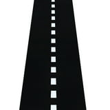 Racetrack Floor Ground Table Runner - Black Race Track Running Mat ...