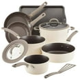 Rachael Ray Cook Create 10 Piece Aluminum Nonstick Cookware Set With