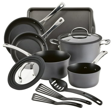 Rachael Ray 12-Piece Get Cooking Nonstick Pots and Pans Set/Cookware ...