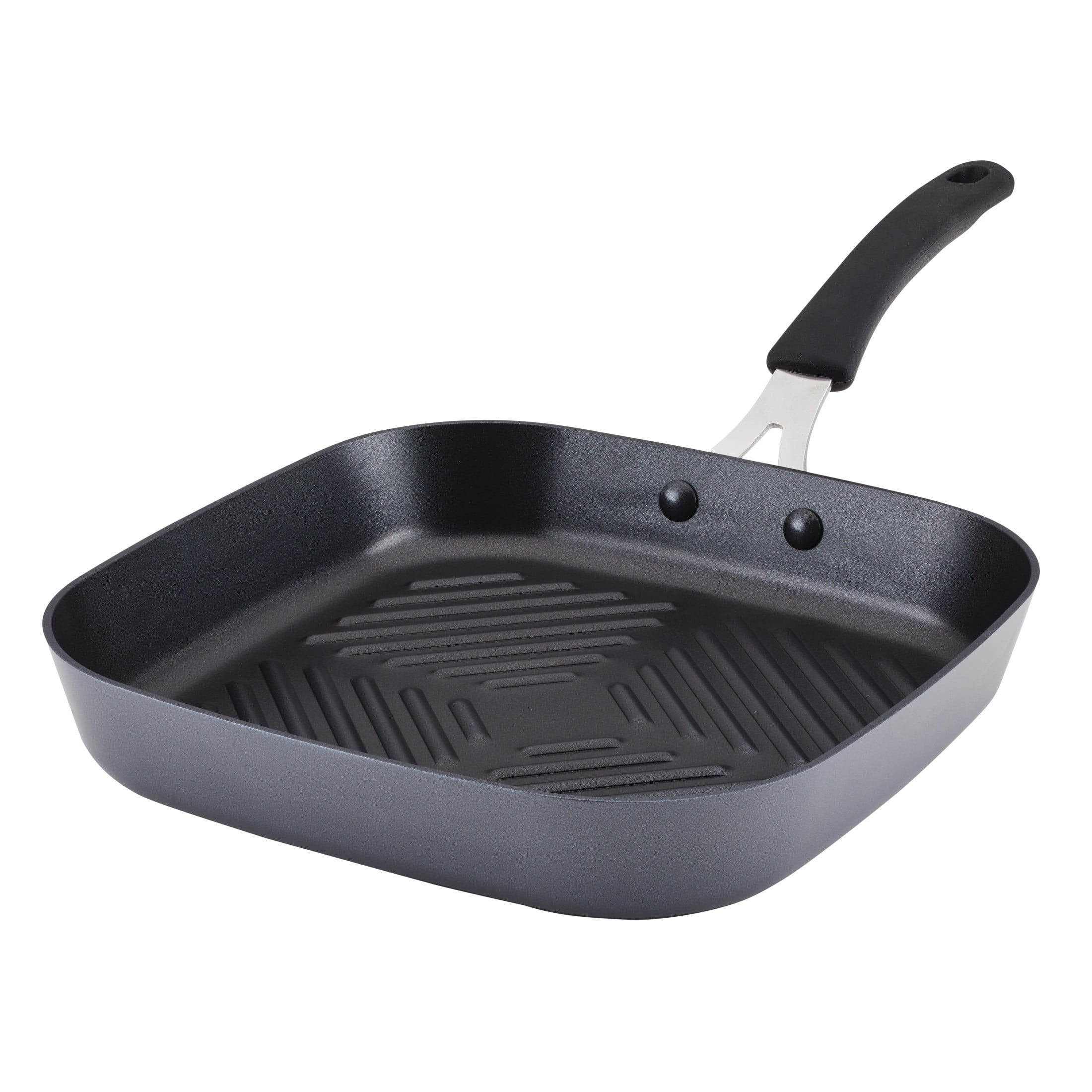 Rachael Ray Cook + Create 11 inch Hard Anodized Nonstick Deep Grill Pan ...