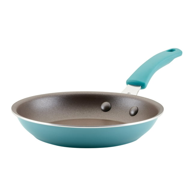 Rachael Ray Cook + Create 8.5" Aluminum Nonstick Frying Pan, Agave Blue ...