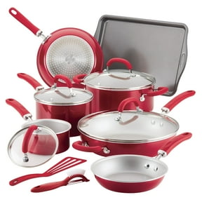 Rachael Ray Cook + Create 11 Pc Nonstick Aluminum Cookware Set, Gray ...