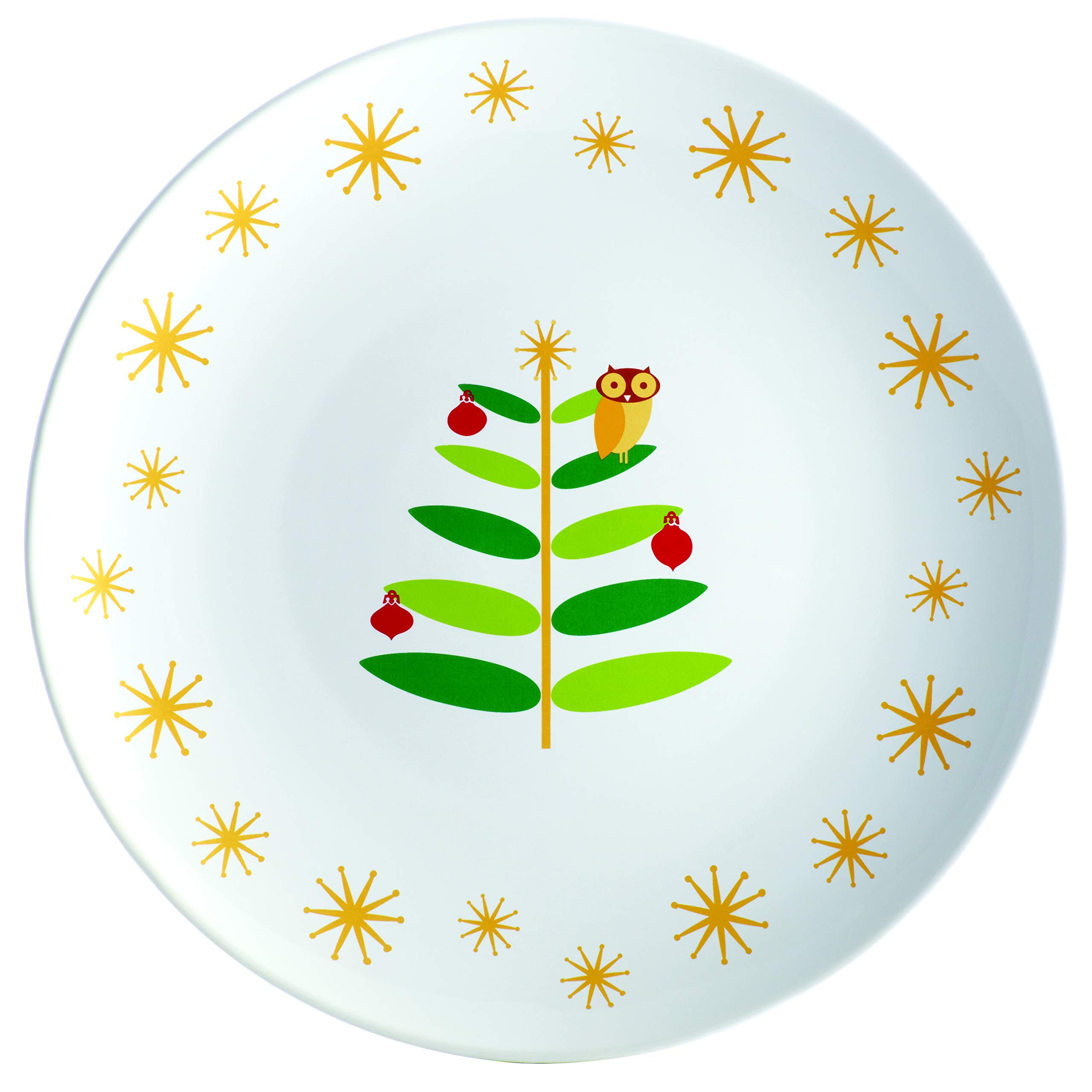 Rachael Ray Holiday Hoot 14-Inch Round Platter - Walmart.com