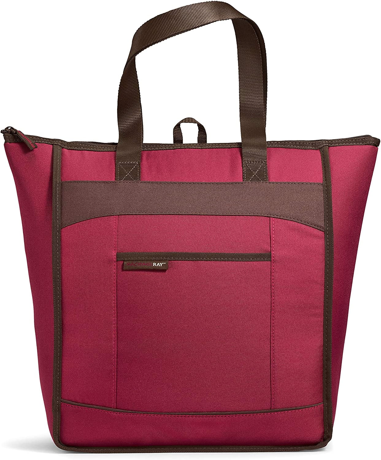 Rachael Ray Jumbo Thermal Tote for Food, Shopping and More, Red ...