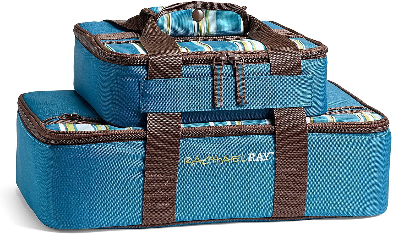 Rachael Ray Lasagna Lugger & 9x9 Set - Marine Blue Stripe - Walmart.com