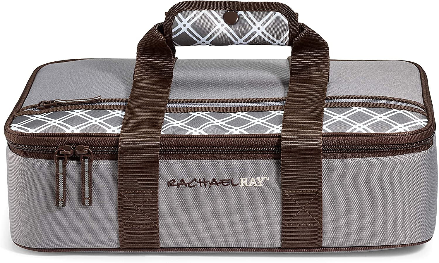 Rachael Ray Lasagna Lugger - Small Bias Plaid Sea Salt - Walmart.com