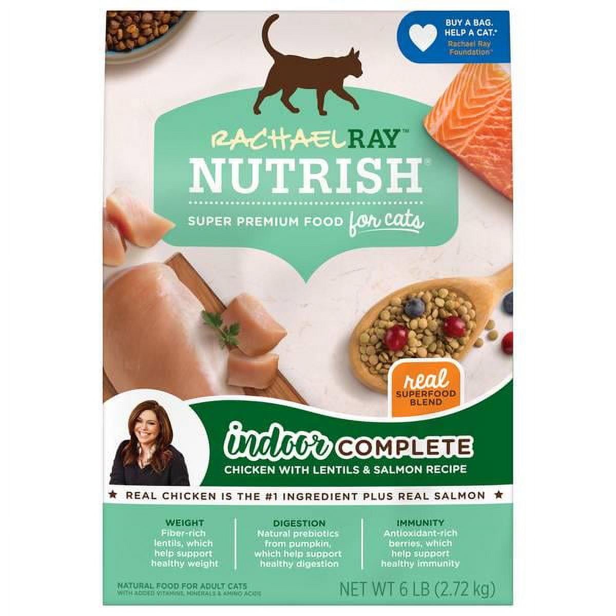 Rachael Ray Nutrish 6 lb Chicken With Lentils and Salmon Recipe Indoor ...