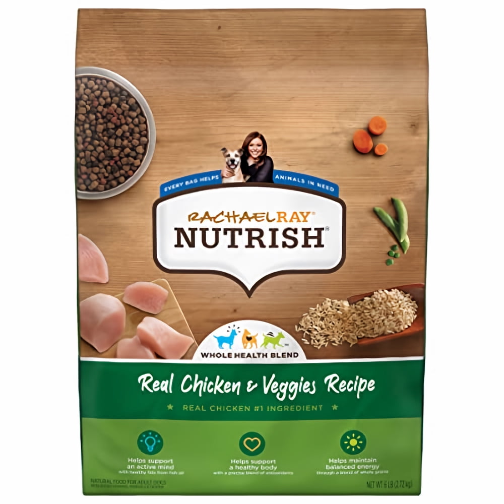 Rachael Ray Nutrish Real Chicken & Veggies Recipe Dog Food (Pack of 36 ...
