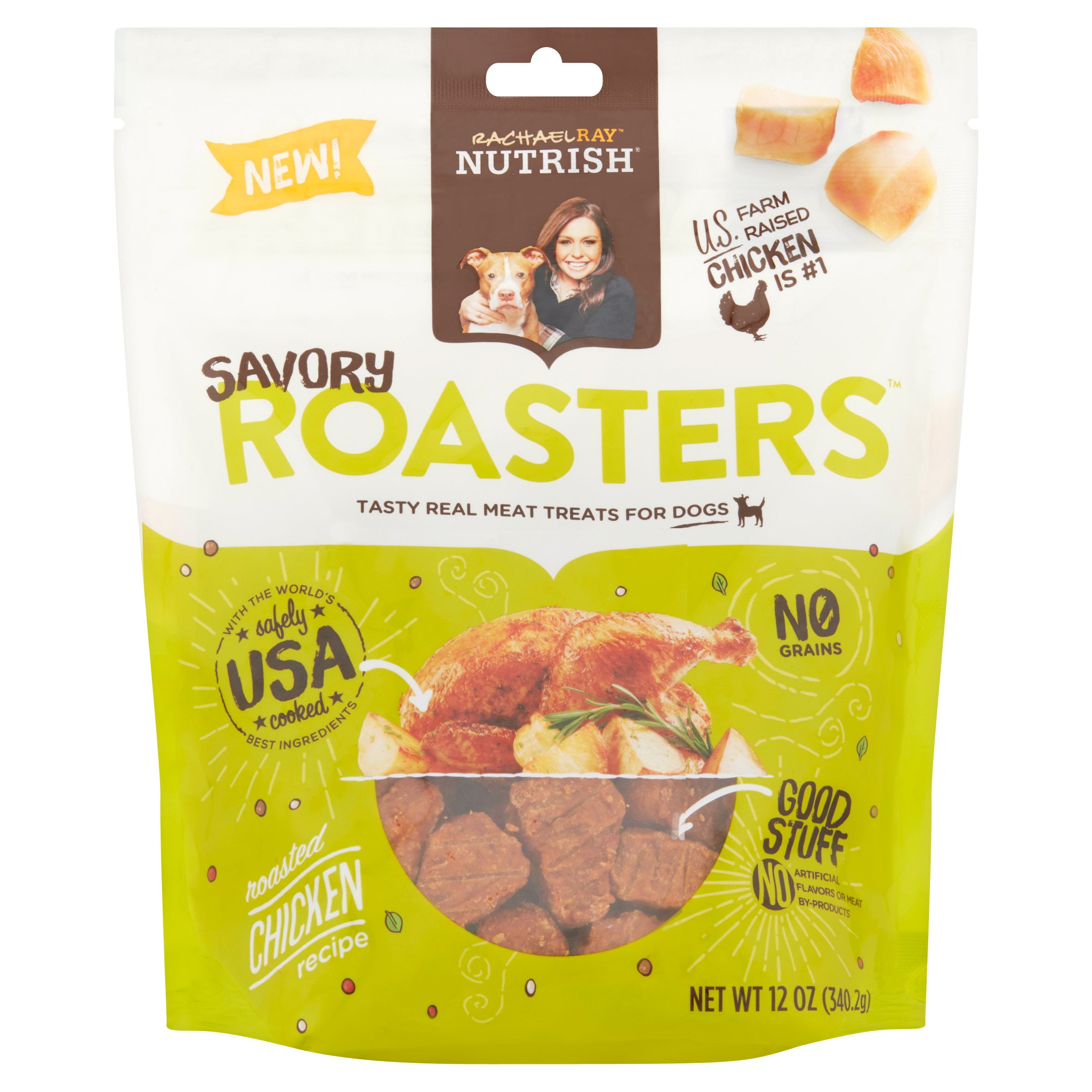 Rachael Ray Nutrish Savory Roasters Chicken Recipe Dog Treats, 12 oz ...