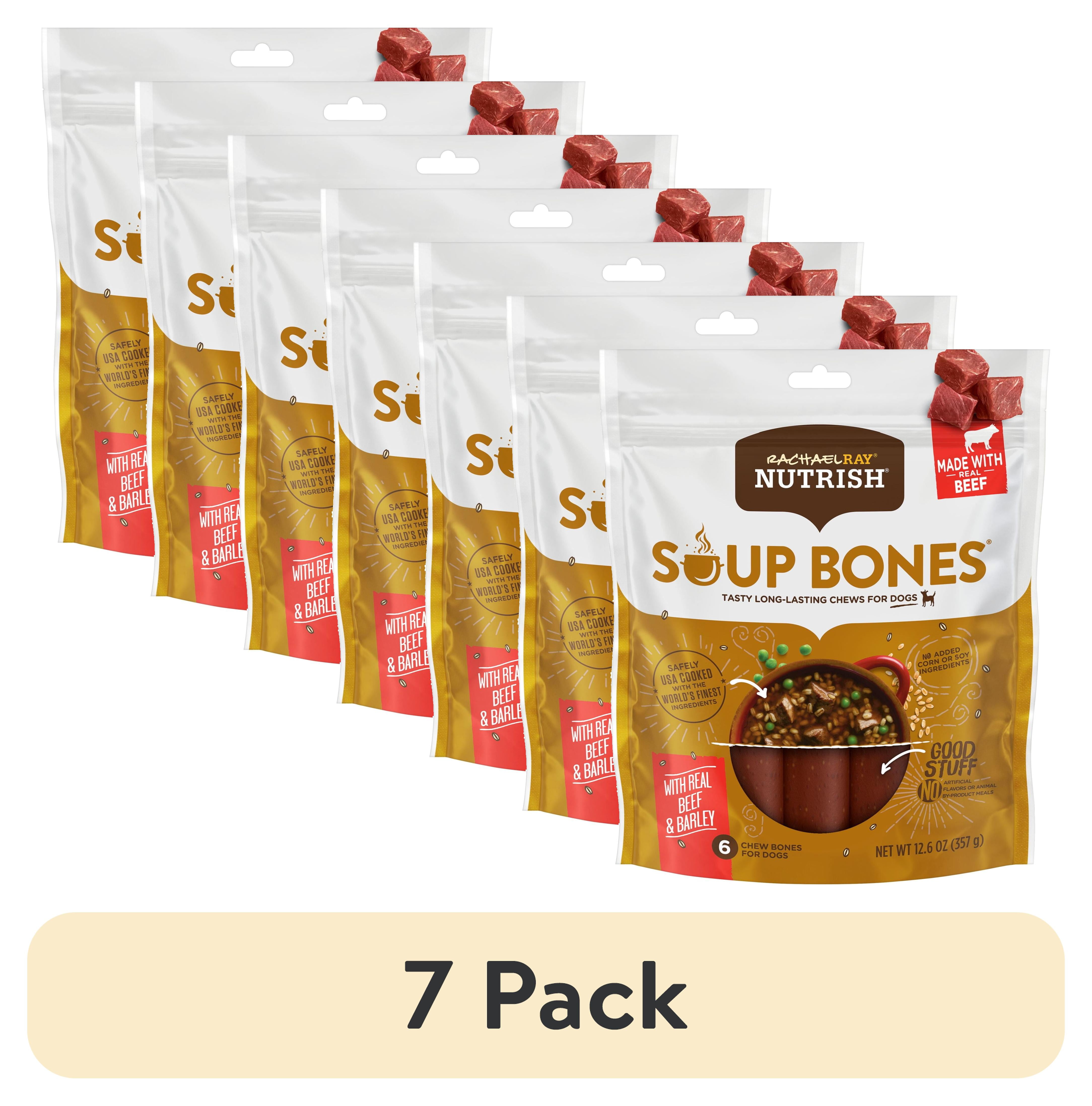(7 pack) Rachael Ray Nutrish Soup Bones with Real Beef & Barley, 6 Dry ...