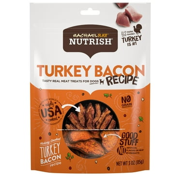 Rachael Ray Nutrish Turkey Bacon Grain Free Dog Treats, Hickory Smoked ...