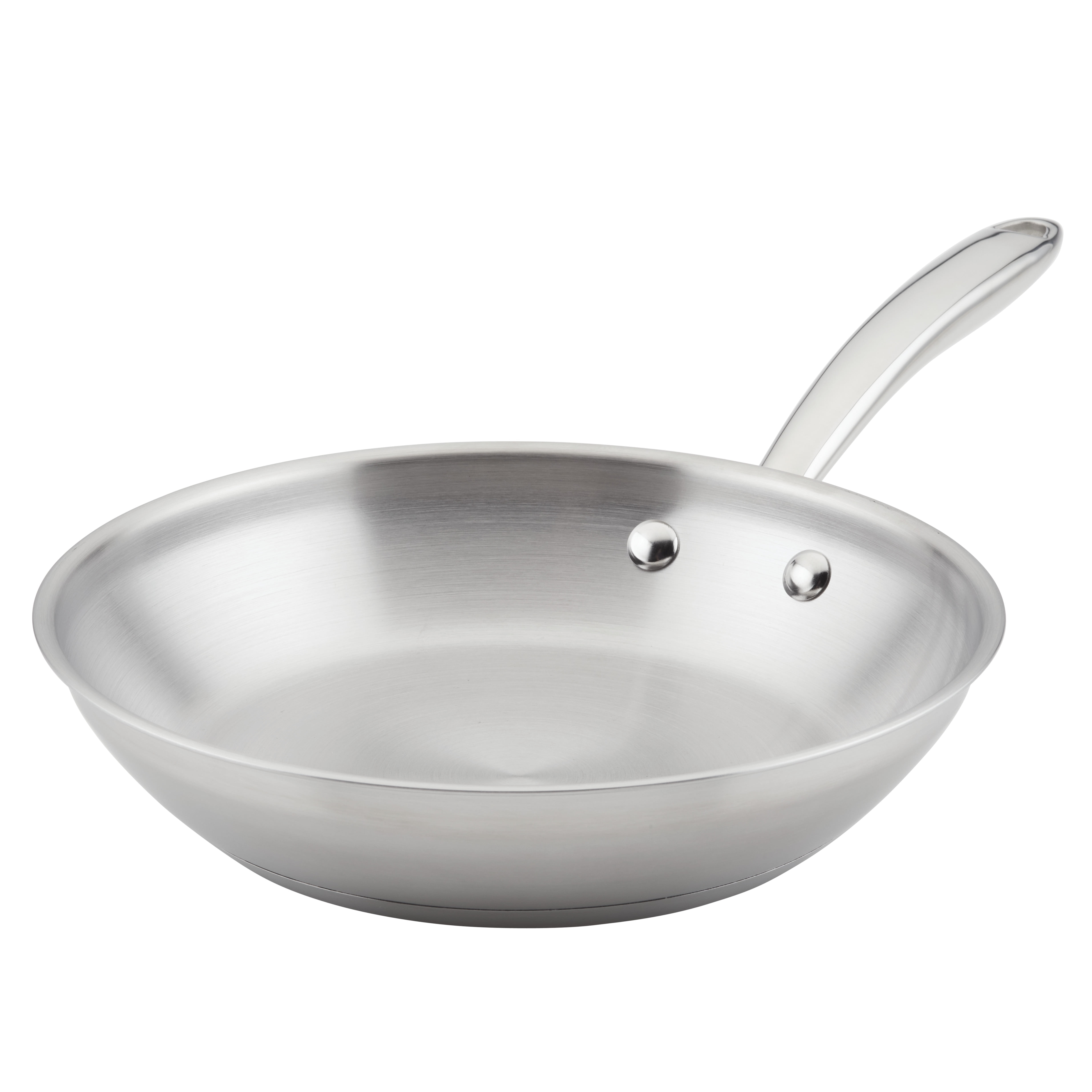 Rachael Ray Stainless Steel 10 inch Frying Pan, Silver - Walmart.com