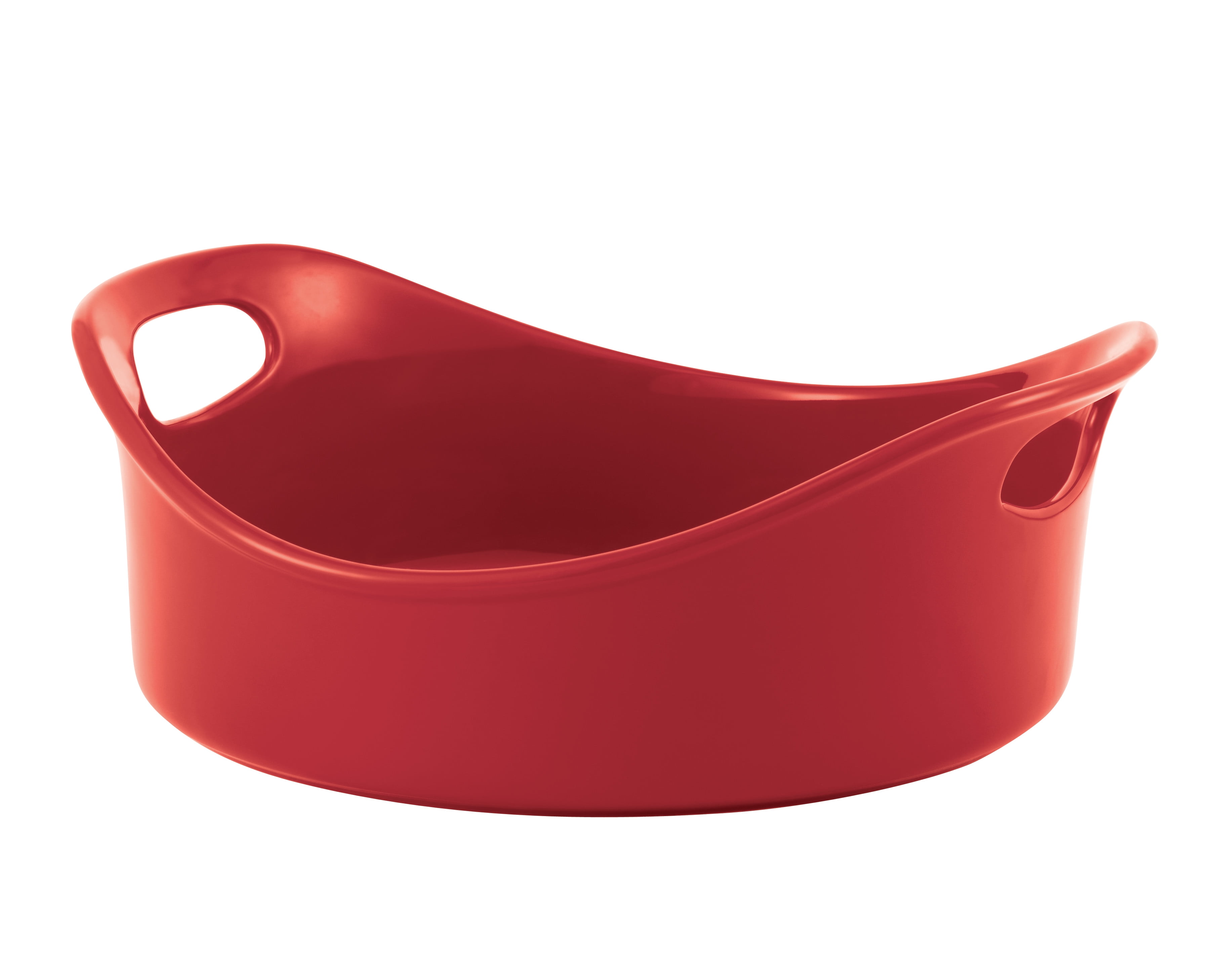 Rachael Ray Stoneware 3-Quart Round Baker, Red - Walmart.com