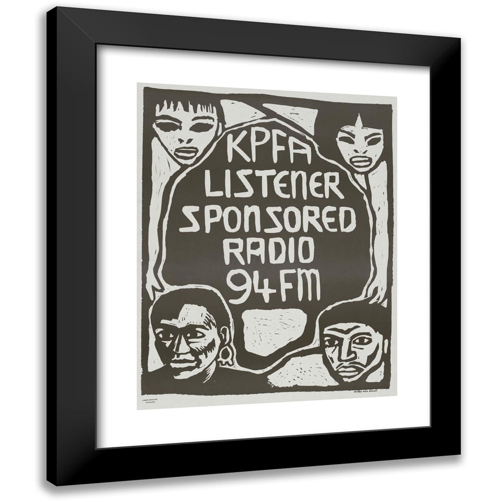Rachael Romero 12x14 Black Modern Framed Museum Art Print Titled - Kpfa Listener Sponsored Radio ...