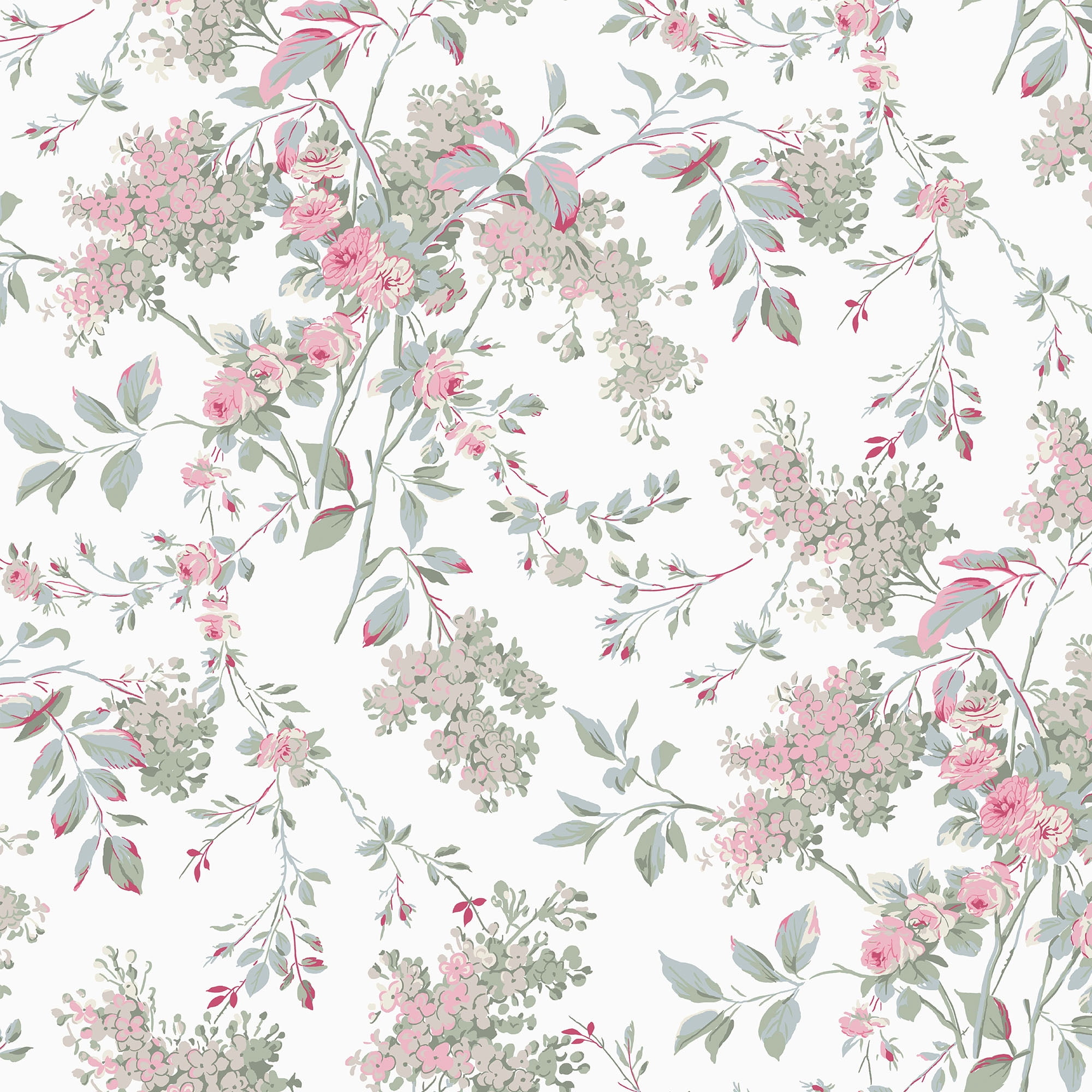 Rachel Ashwell Chelsea White Wallpaper - Walmart.com