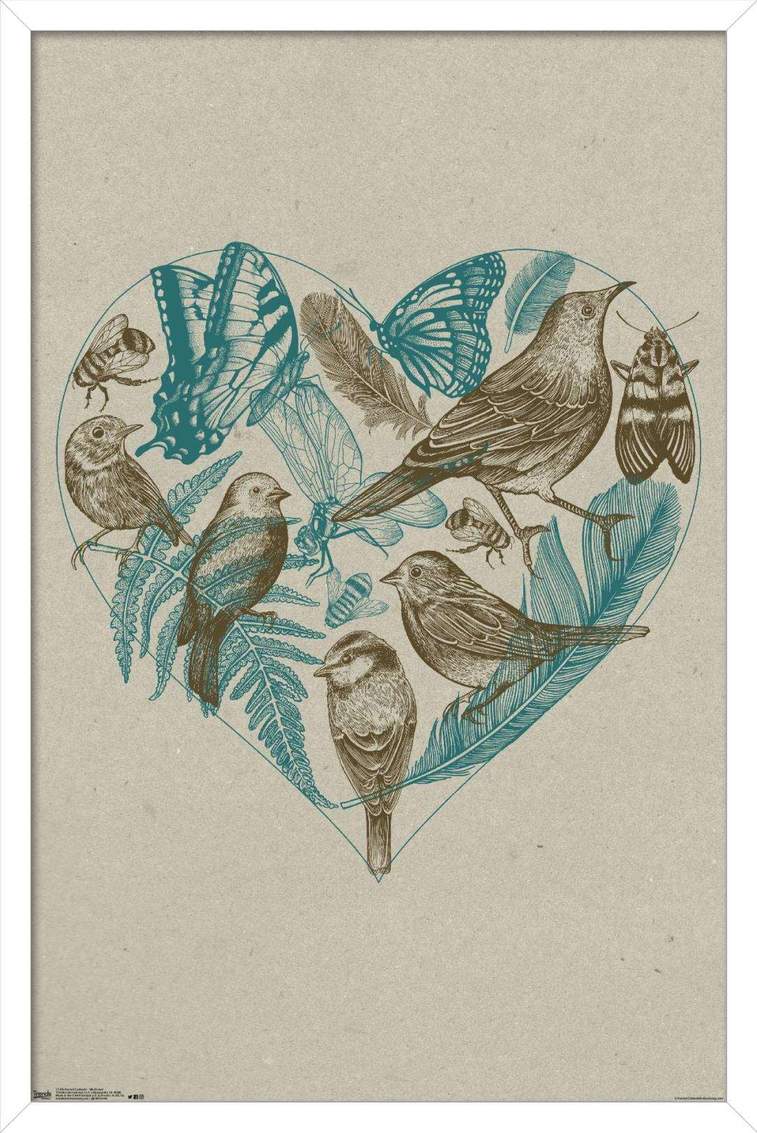 Rachel Caldwell - Wild Heart Wall Poster, 14.725" x 22.375", Framed ...