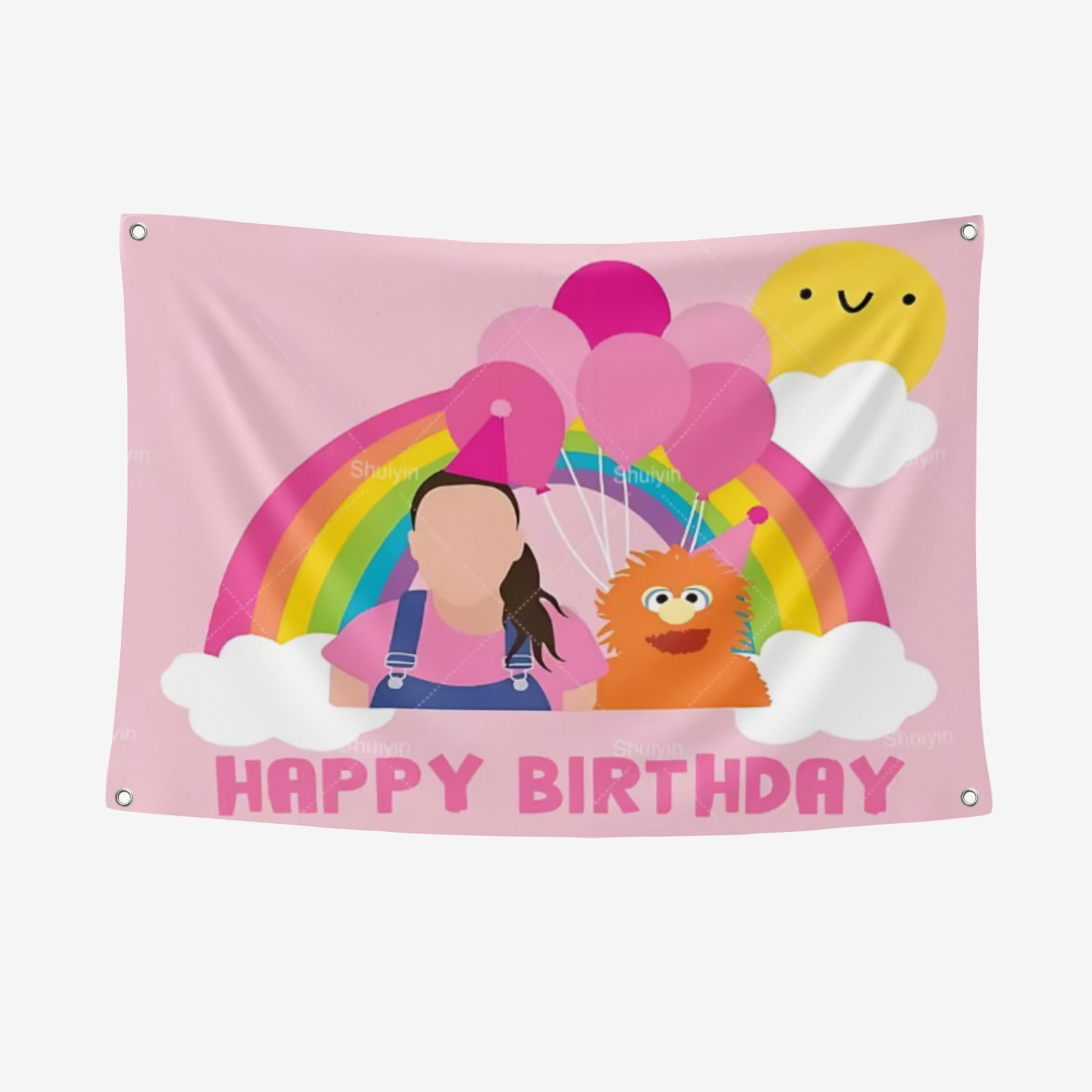 Rachel Girls Happy Birthday Backdrop Banner Rachel Girls Themed Party ...