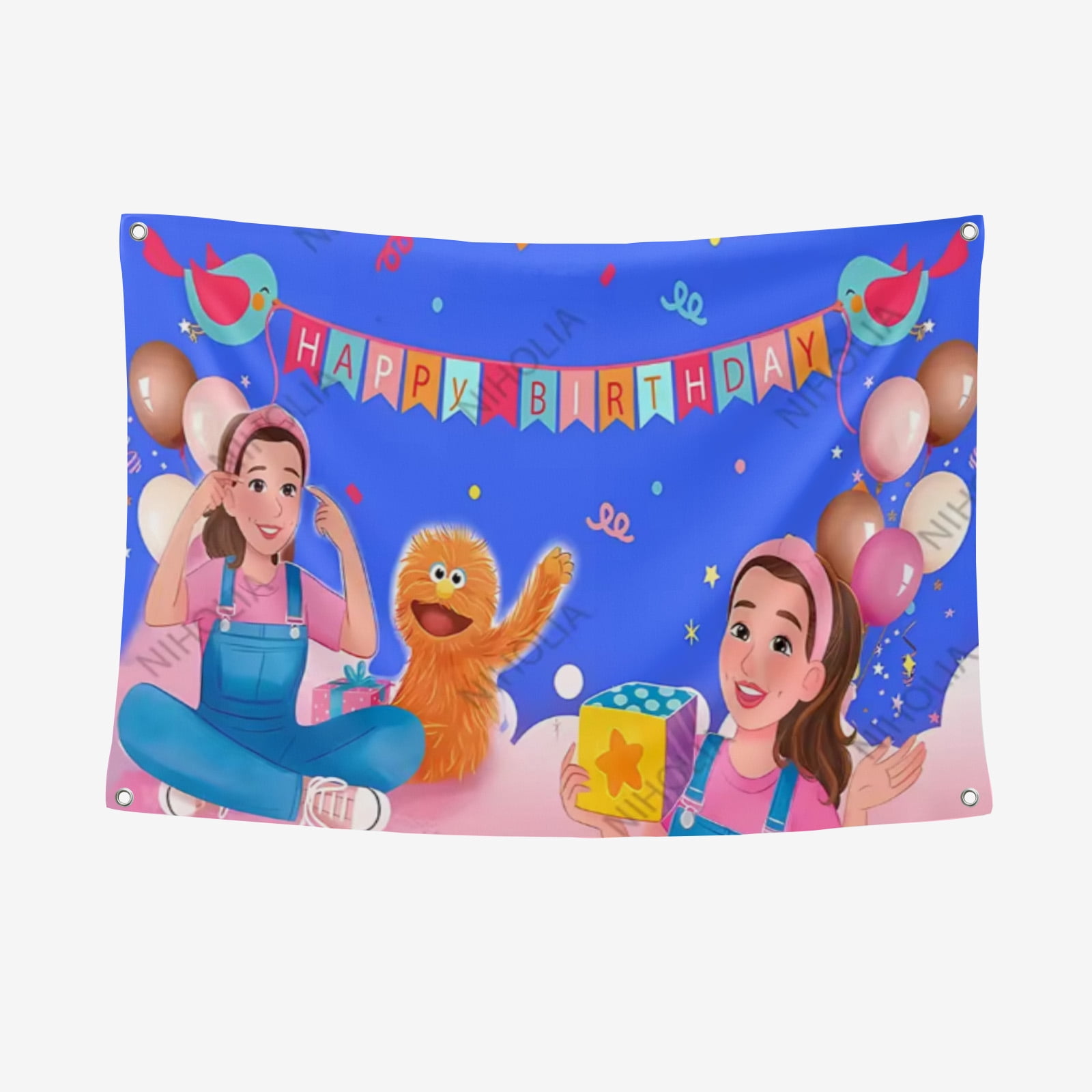 Rachel Girls Happy Birthday Backdrop Banner Rachel Girls Themed Party ...