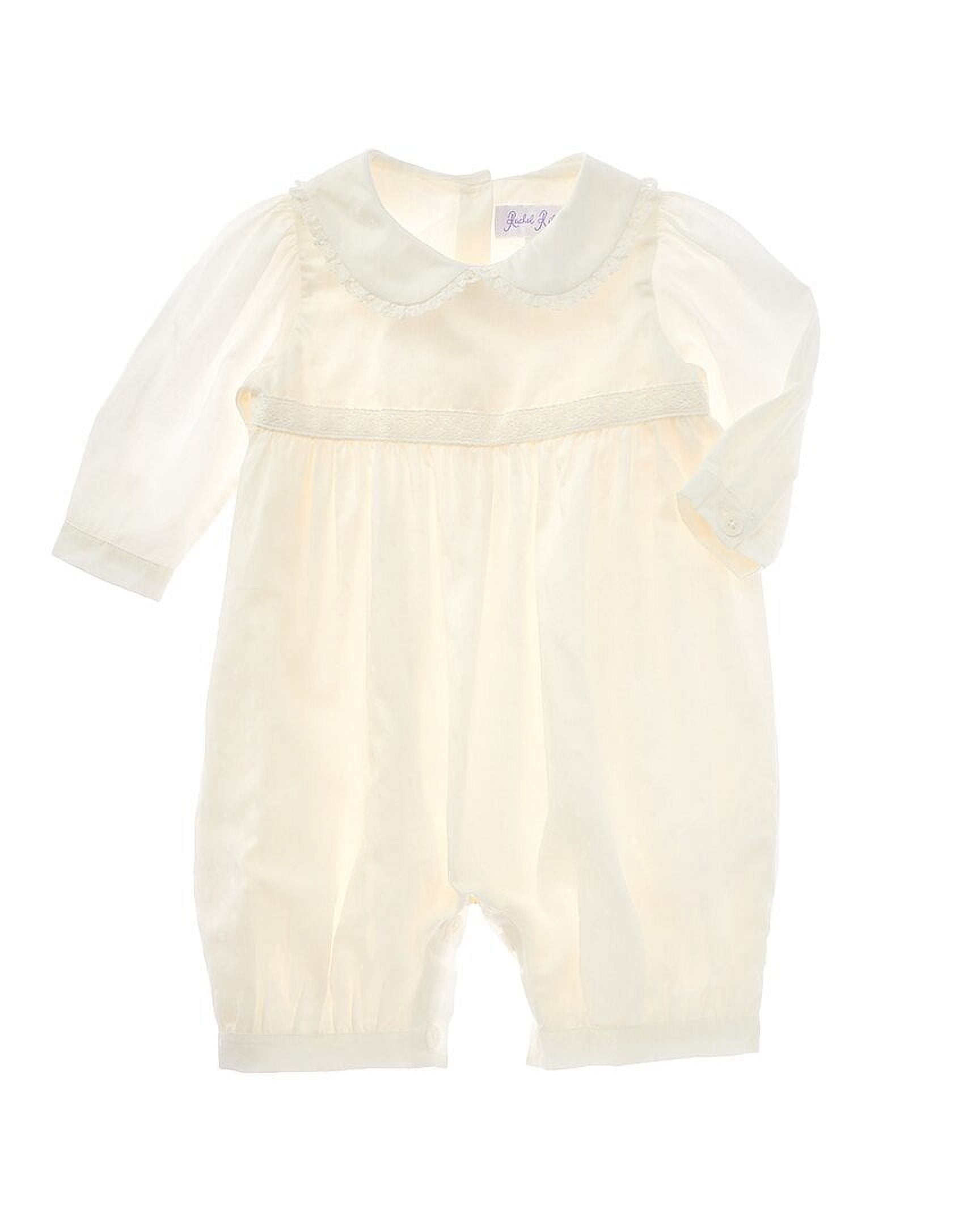 Rachel Riley girls Lace-Trim Babysuit, 3M - Walmart.com