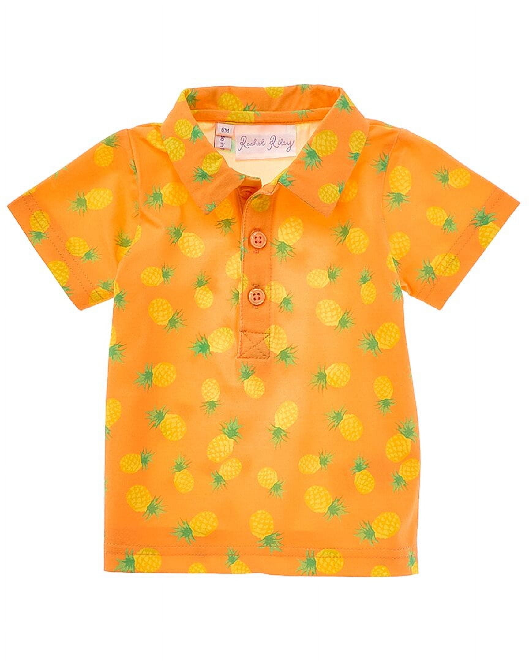Rachel Riley girls Pineapple Polo Shirt, 12M - Walmart.com
