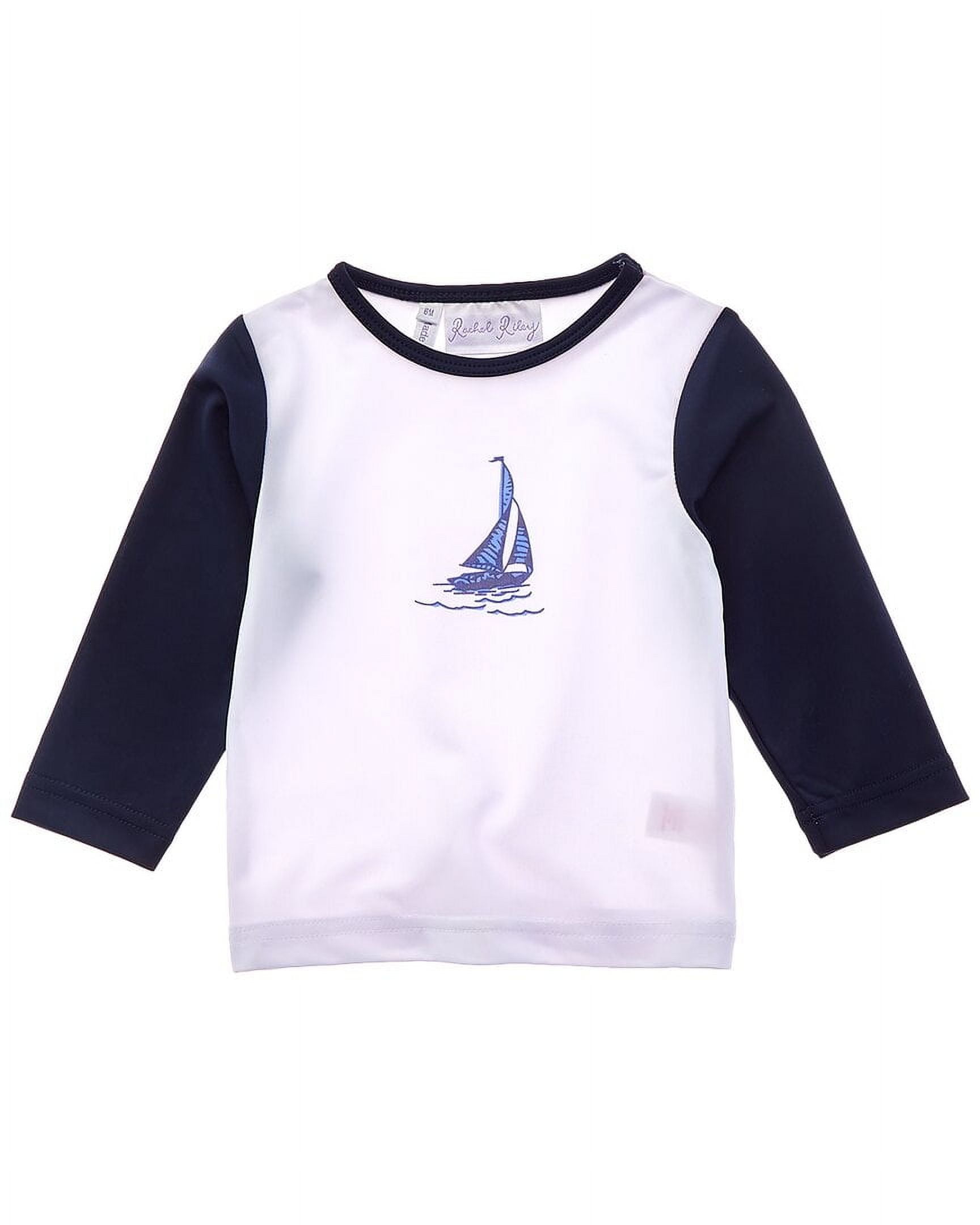 Rachel Riley girls Sailboat Rash Guard Top, 18M - Walmart.com
