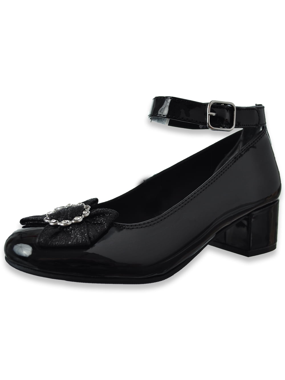 Rachel Shoes Girls' Isadora Jewel Bow Shoes - black, 3 youth - Walmart.com