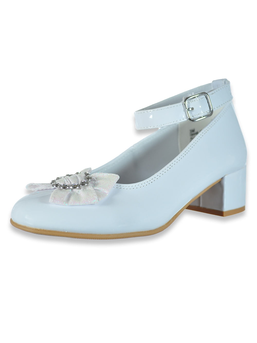 Rachel Shoes Girls' Isadora Jewel Strap Shoes - white, 1 youth ...