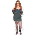 Rachel Stubington (Black Dress) Life Size Cutout. Standee. - Walmart.com