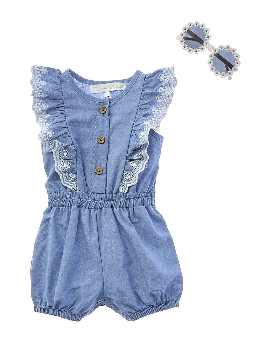 Rachel Zoe girls 2pc Romper with Sun Hat, 0/3M - Walmart.com