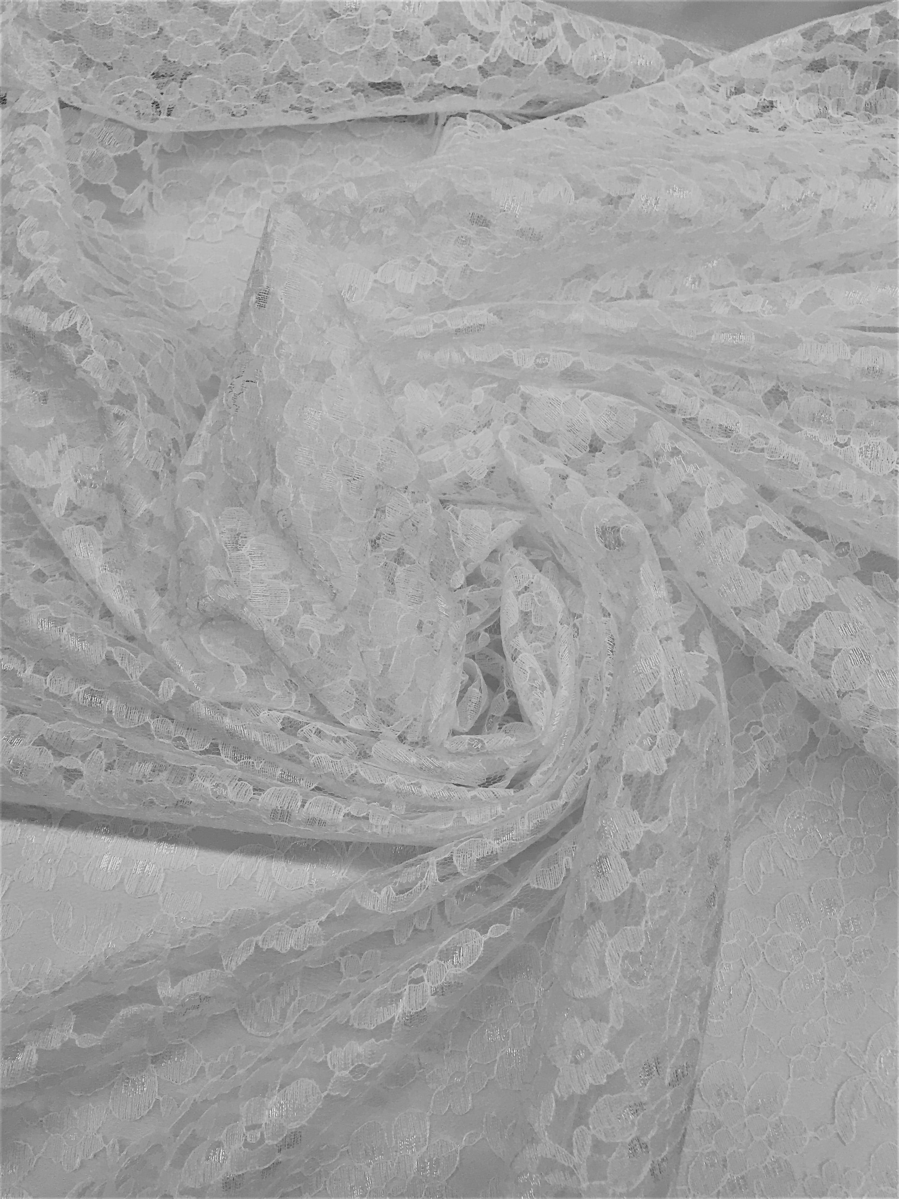 Rachelle Floral Lace, 60" Wide, Non-Stretch, Sells by the Yard from Sal ...