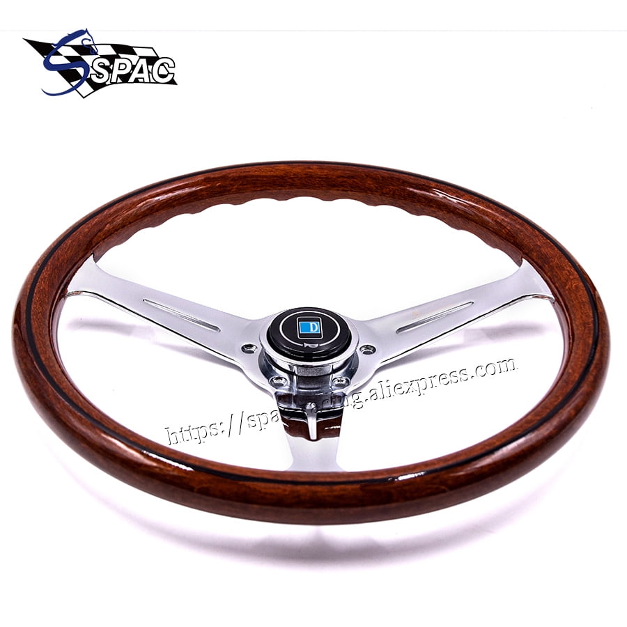 Racig Style Car Steering wheel Universal JDM Copy Wood PCD 74MM Drift ...