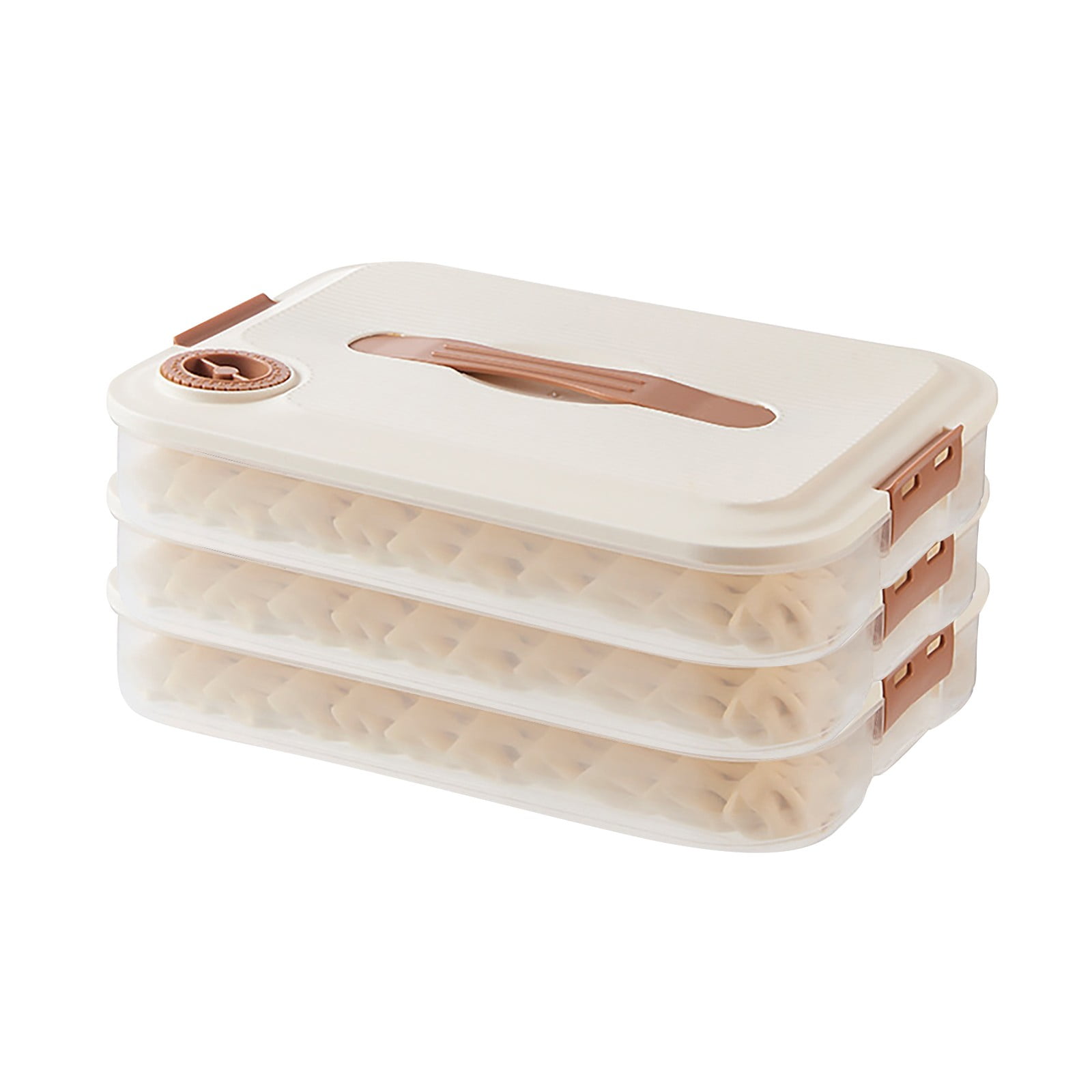 Racing 4-Layer White Cookie Carrier with Lid and Handle, Dessert ...