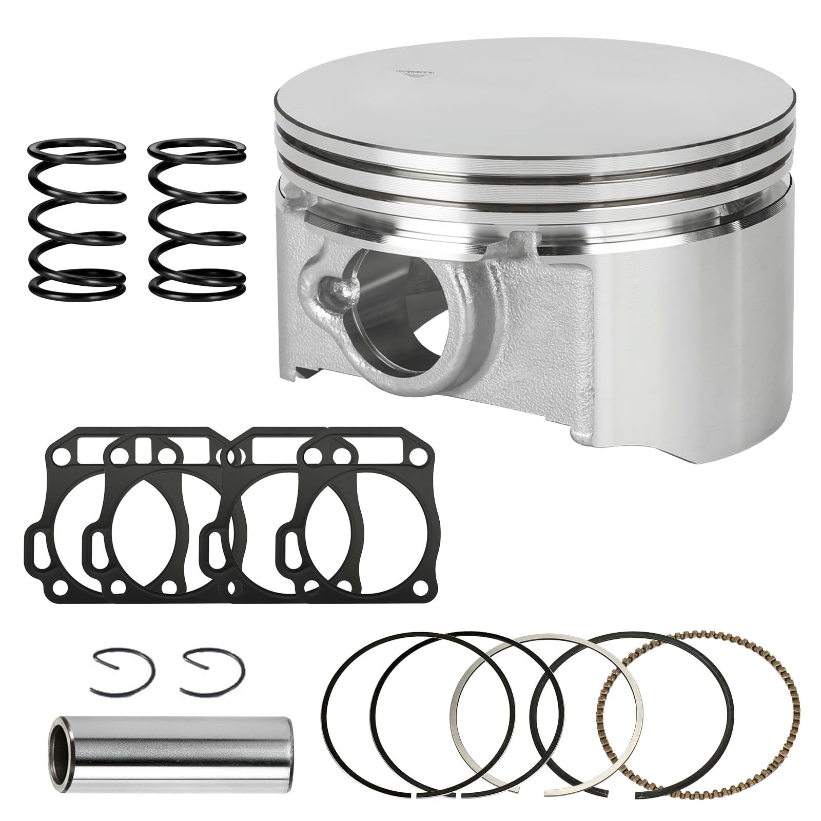 Racing 70mm Flat Top Piston and .550 Ring Kit Compatible with Predator ...