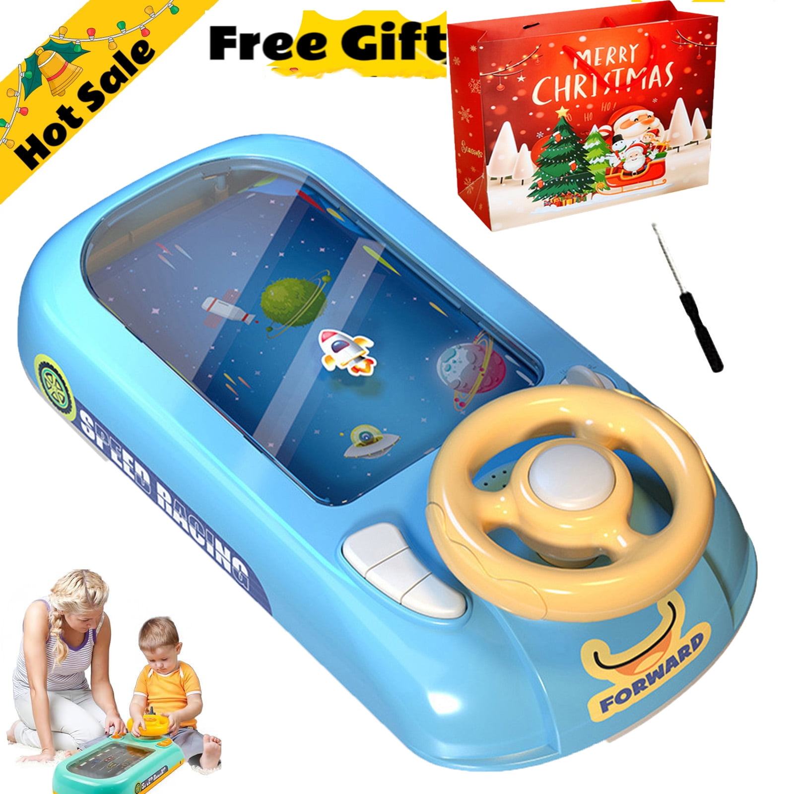 Racing Adventure Car Steering Wheel, Steer Joy Driving Simulator for ...