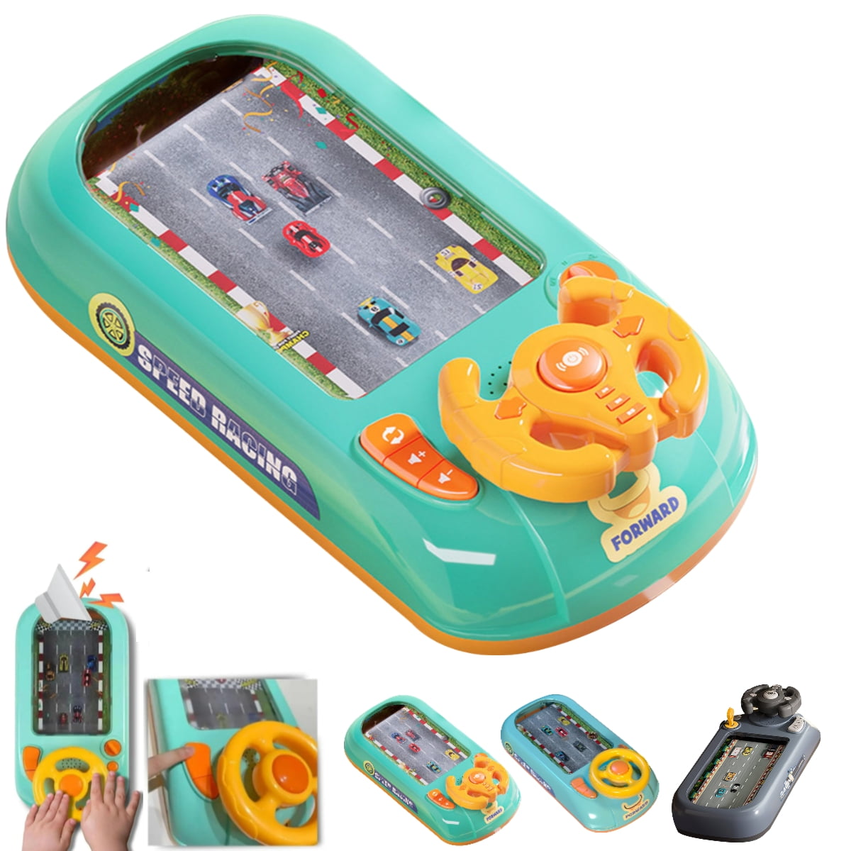 Racing Adventure Car Steering Wheel, Car Racing Adventure Toy with ...